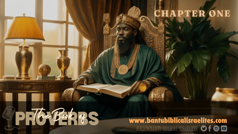 THE BOOK OF PROVERBS CHAPTER ONE (ENGLISH BIBLE WITH RESTORED ABANTU ...
