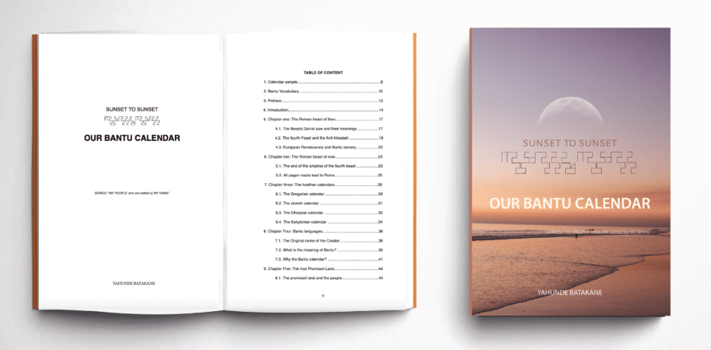 Bantu Calendar – BANTU=BIBLICAL ISRAELITES